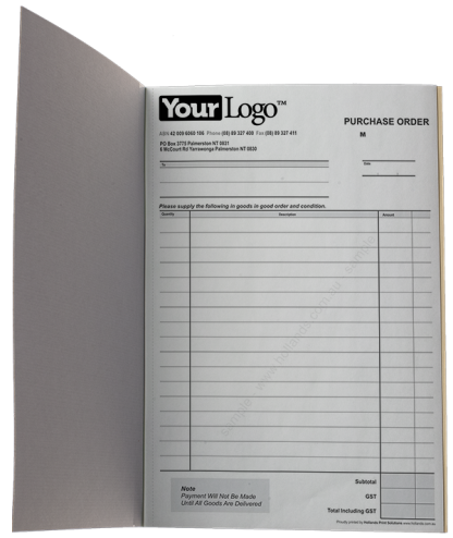 Purchase Order Books – Hollands Print